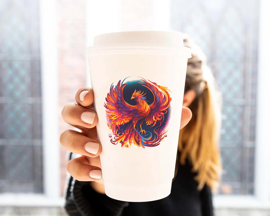 Fire Phoenix Watercolor Sublimation Png Fire Phoenix - Etsy