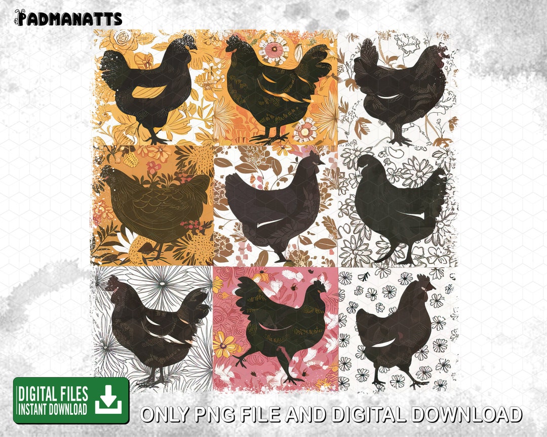 Retro Boho Chicken Farm Sublimation Png, Farmer, Garden, Chicken Lover ...