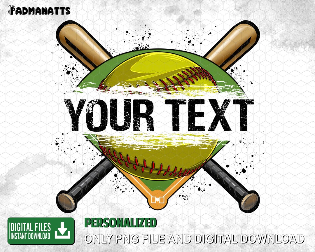 Personalized Softball Name Png, Softball Mom, Softball Lover, Trendy ...