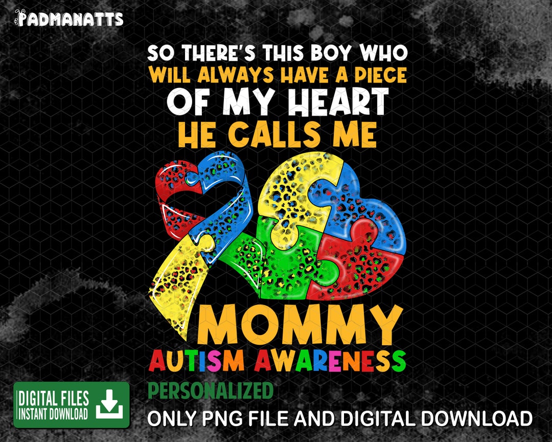 Mommy Autism Awareness Sublimation Png, Autism Awareness, Autism Puzzle ...