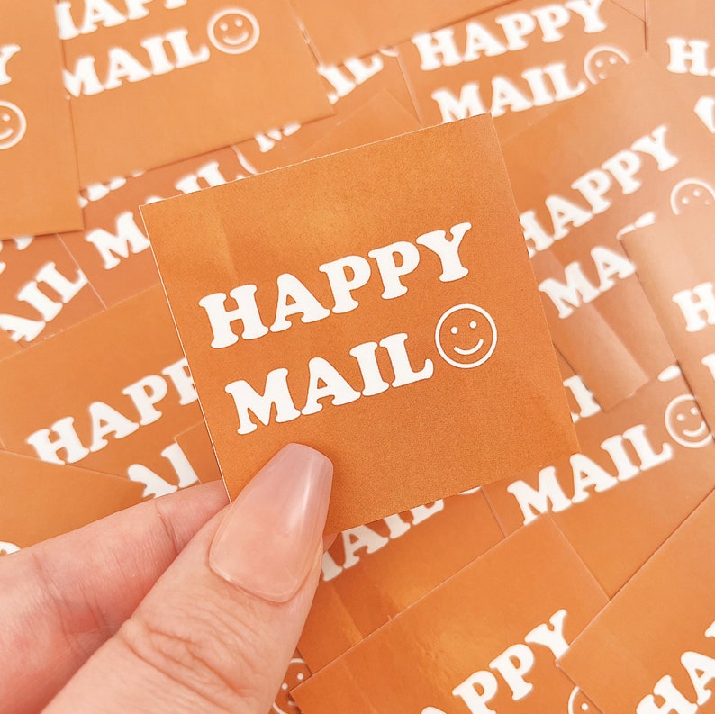 Happy Mail Sticker Pack, Small Business, Packaging Orders, Packing Shop ...