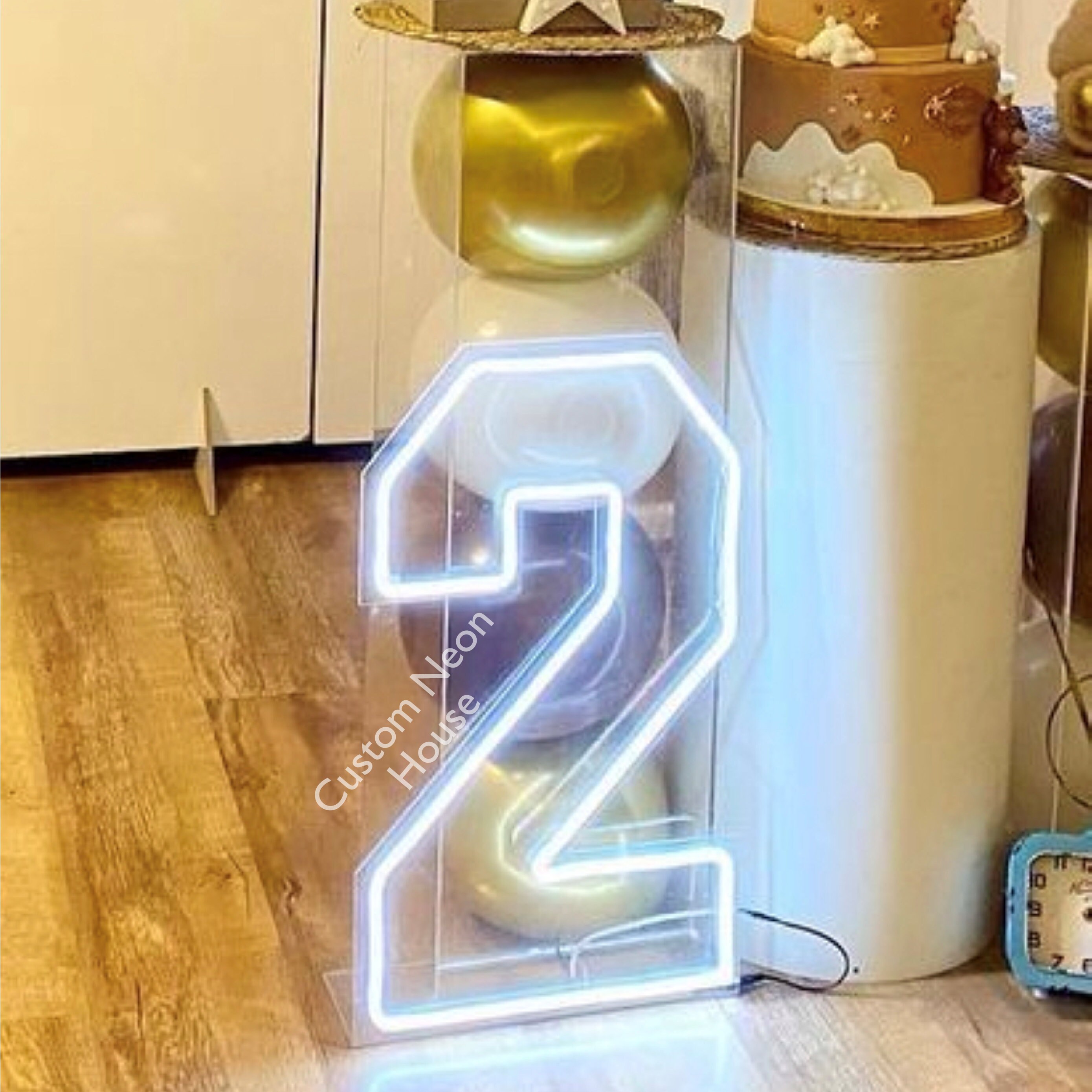 Number Neon Sign / Custom Neon Sign for Birthday / Neon Light - Etsy ...