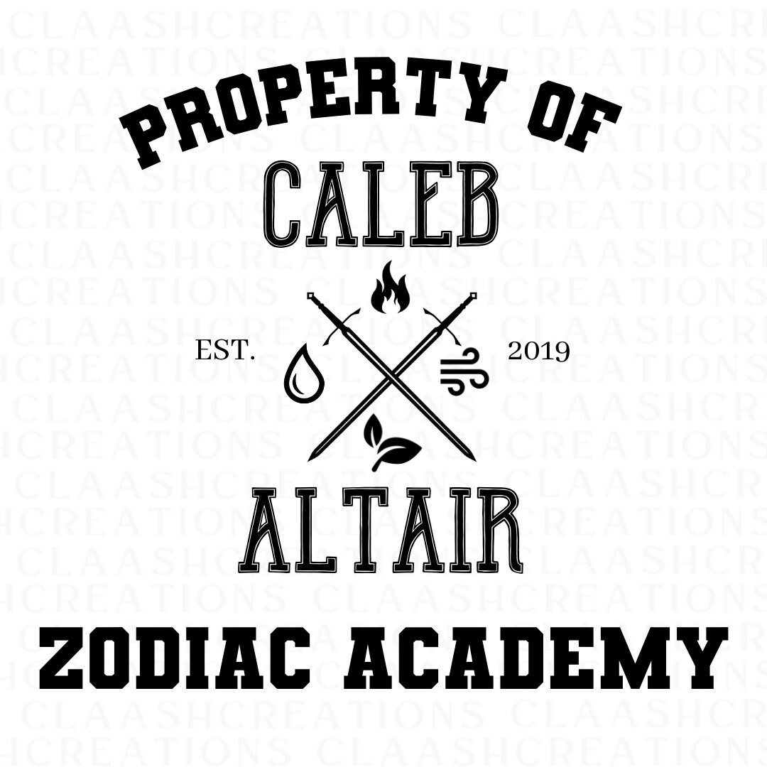 Property of Caleb Altair SVG, PNG, DXF Zodiac Academy - Etsy Australia