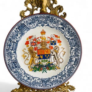 Antique/vintage Dominion of Canada Coat of Arms Plate - Etsy