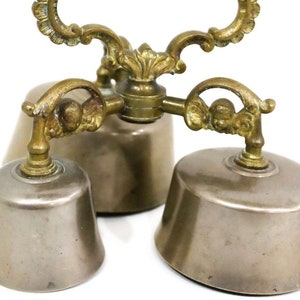 Antique German Gothic Revival Bronze Church Alter / Sacristy Bell With ...