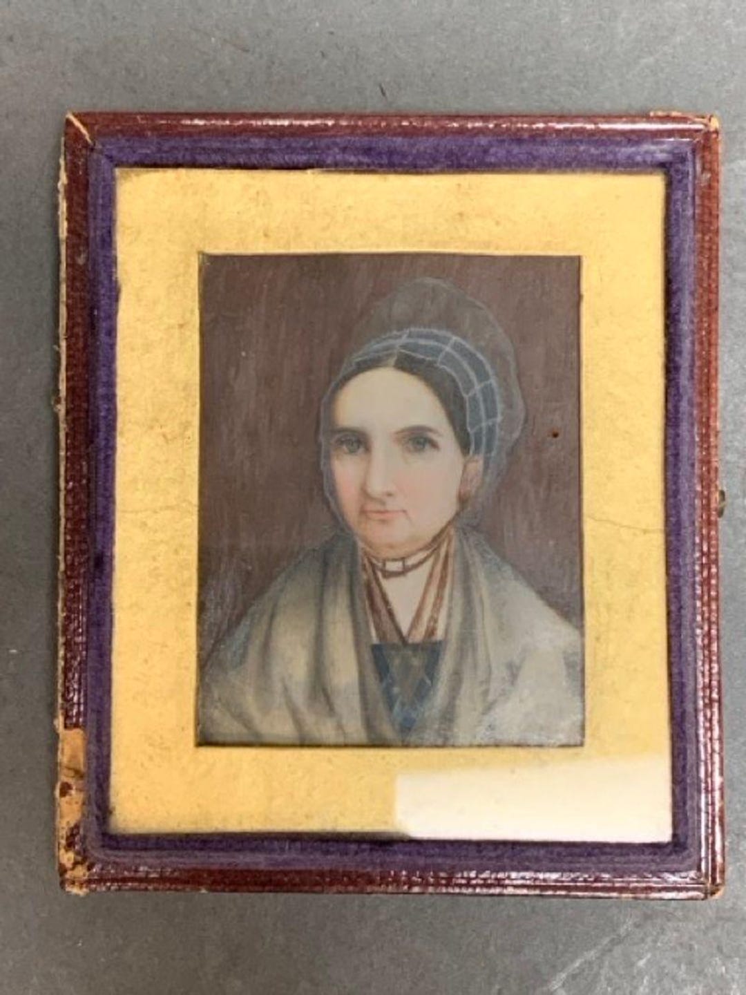 Antique 1927 Hand-colored Daguerrotype Portrait of Sarah Havard in Case ...