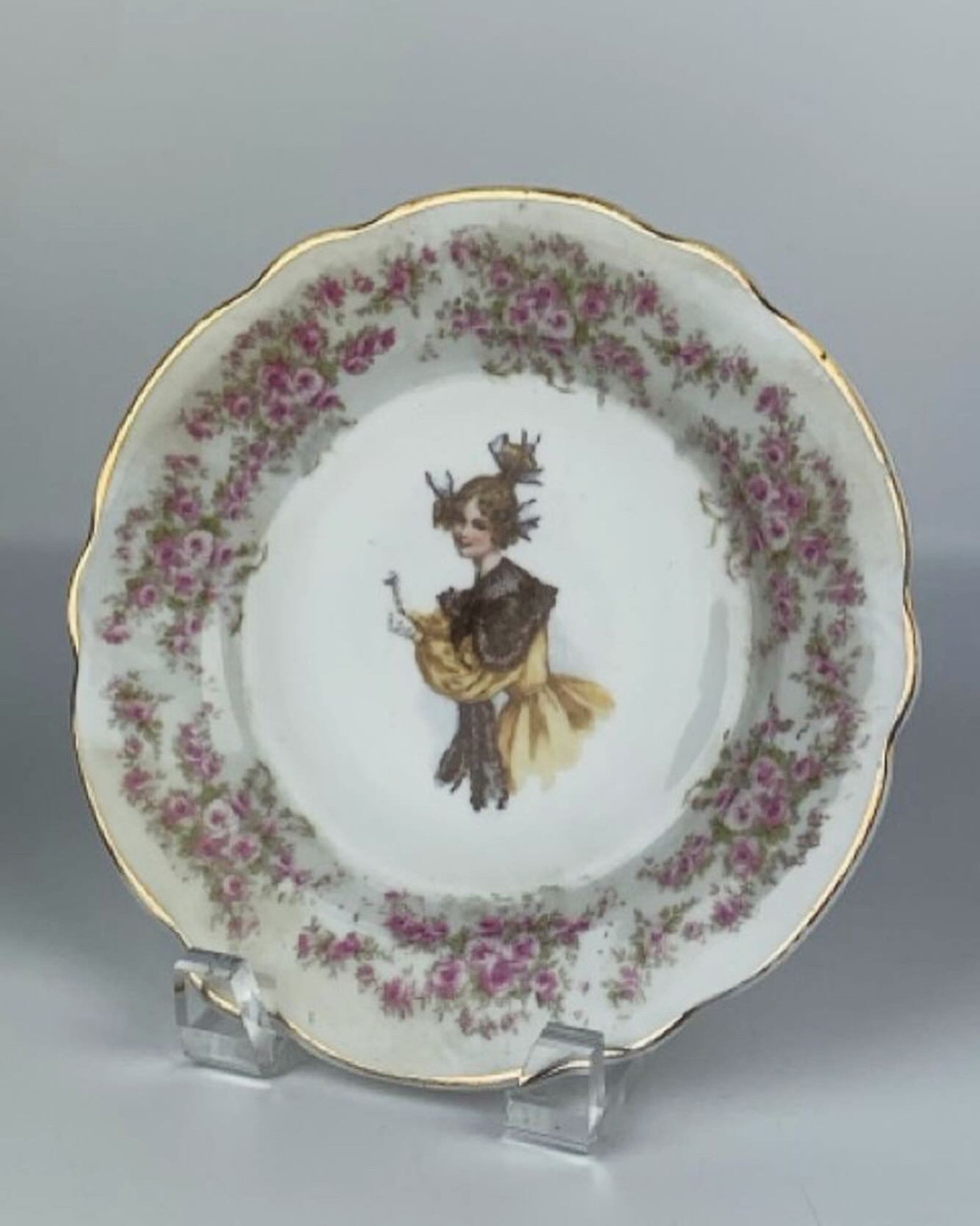 Antique Z S&C Bavaria Victorian Lady Portrait Porcelain Plates - Etsy