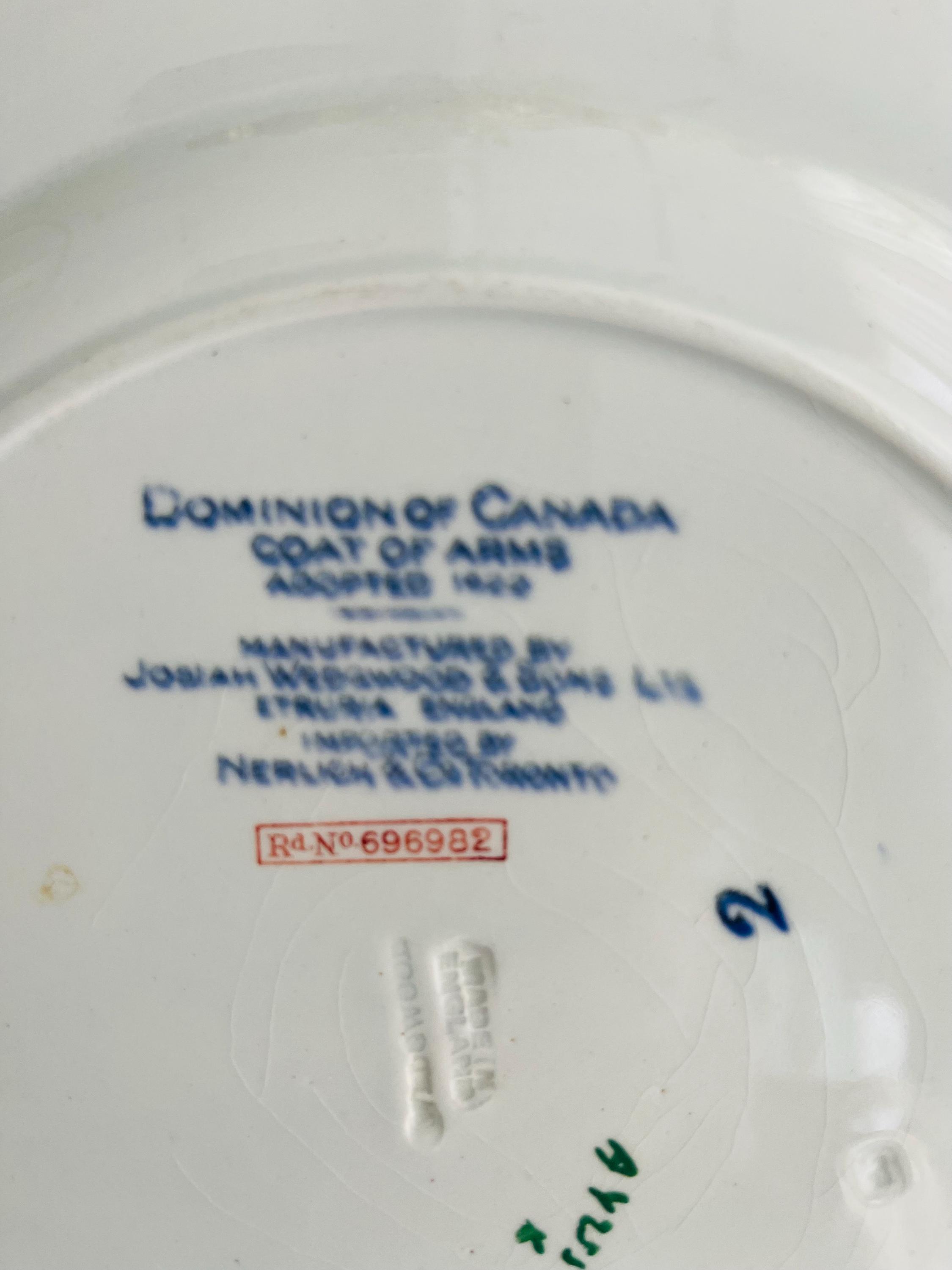 Antique/vintage Dominion of Canada Coat of Arms Plate - Etsy