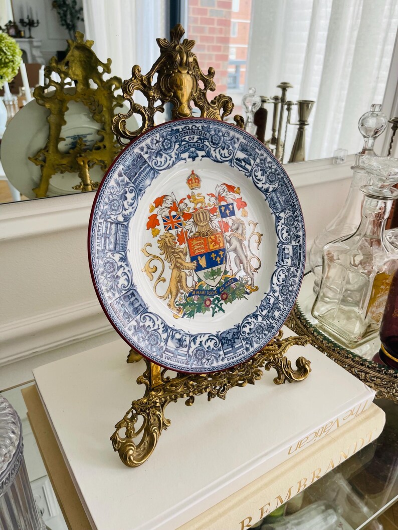 Antique/vintage Dominion of Canada Coat of Arms Plate - Etsy