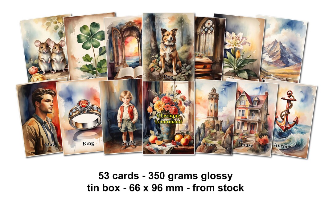 Classique Lenormand 350 Grams Glossy - Etsy
