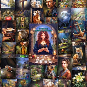 Traditional Painted Lenormand - 350 Grams Glossy - Bridge Format - Etsy