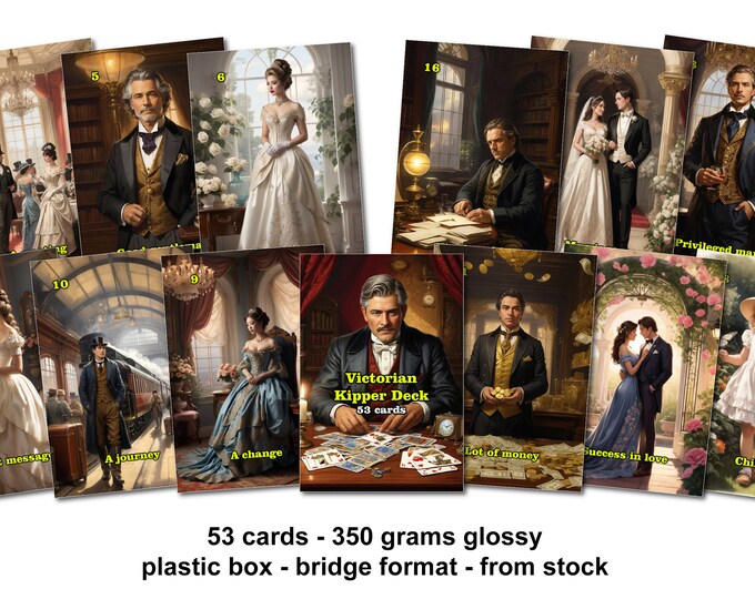 Victorian Kipper Deck - 350 Grams Glossy - Bridge Format - Etsy
