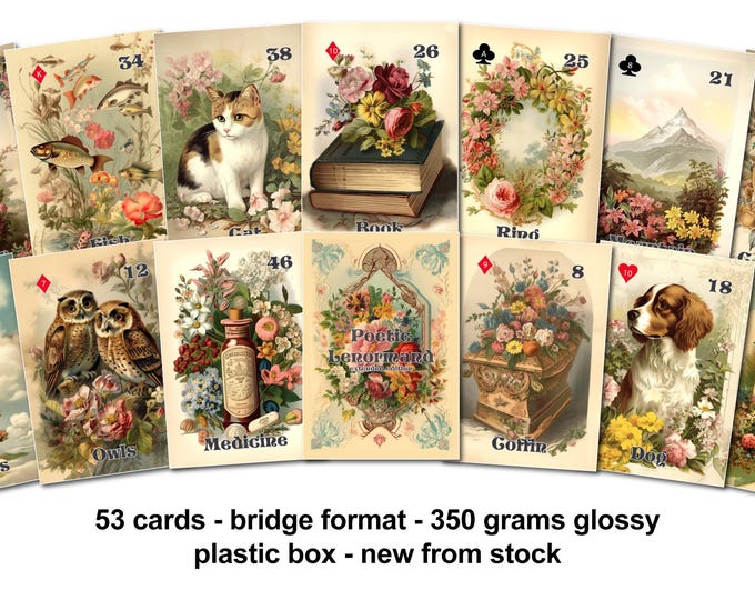 Poetic Lenormand - Extended Edition - Glossy 350 Grams - Etsy