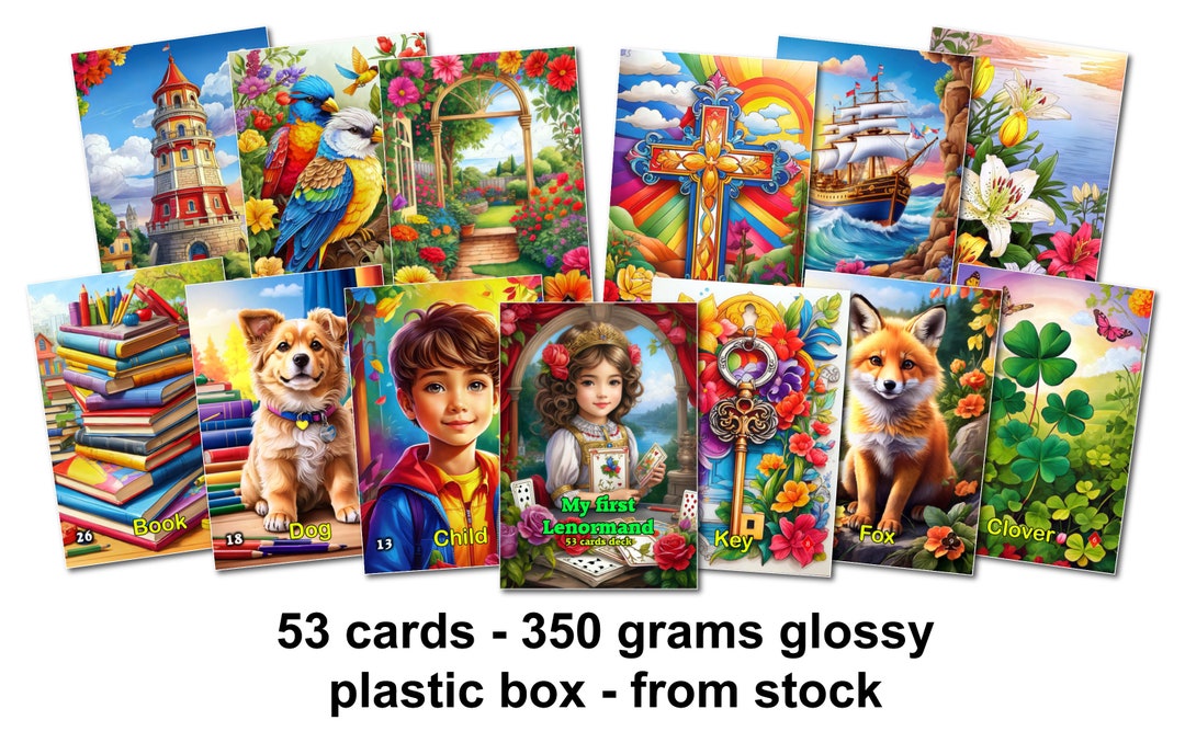 My First Lenormand - 350 Grams Glossy - Etsy