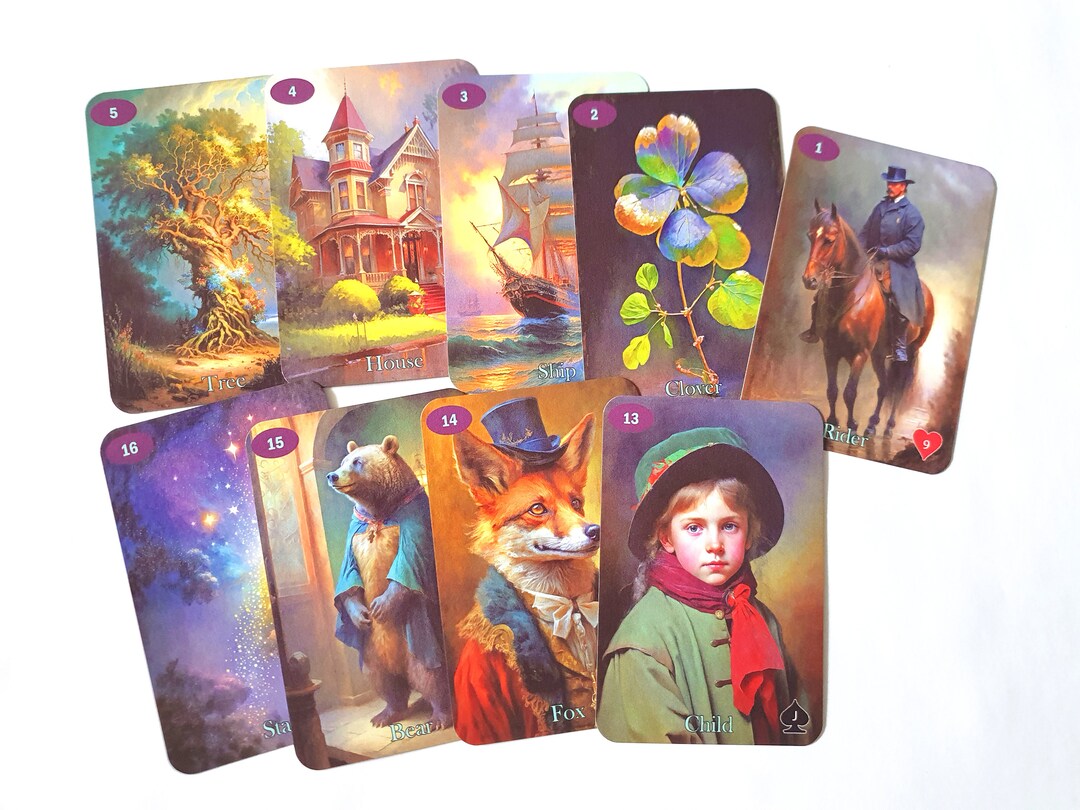 Extended Lenormand - Purple Edition - Glossy 350 Grams - Etsy