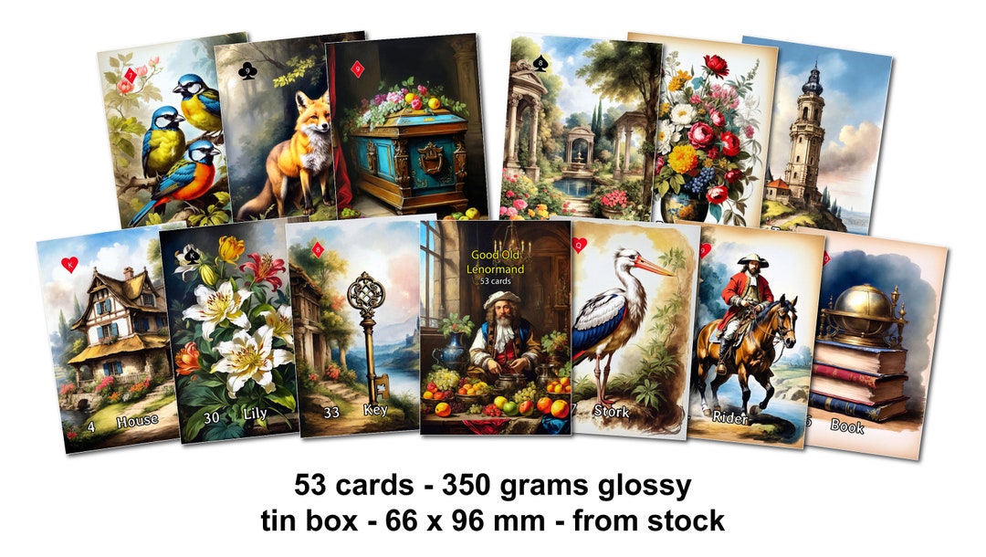 Good Old Lenormand - 350 Grams Glossy - Limited Edition - Etsy