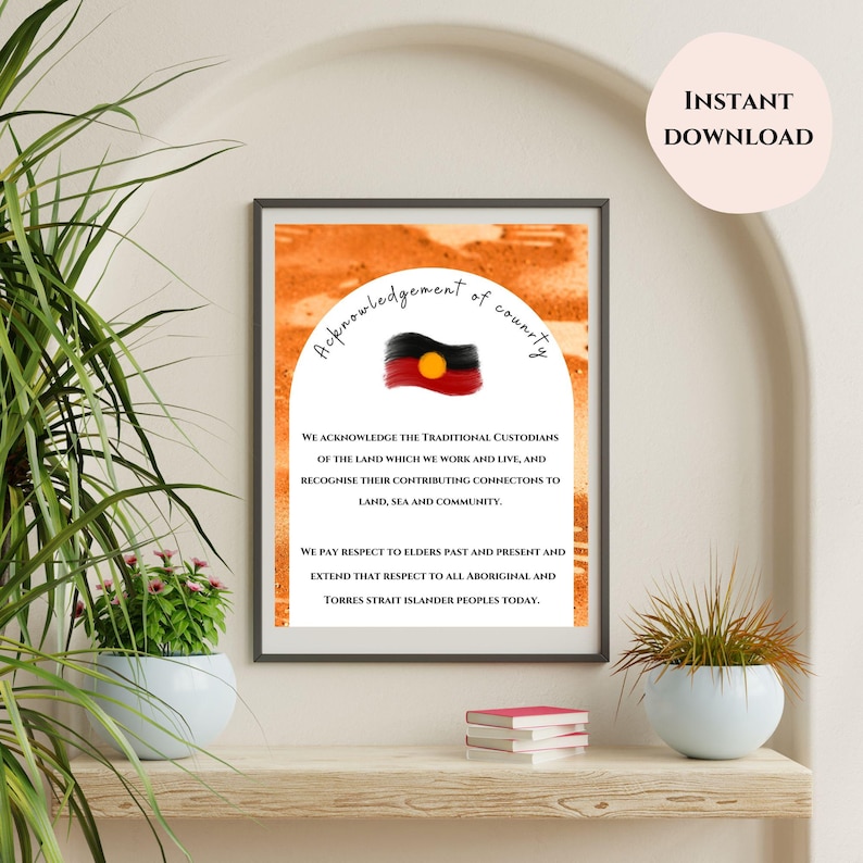 Acknowledgment to Country, Classroom Decor, First Nations Prints, Wall ...