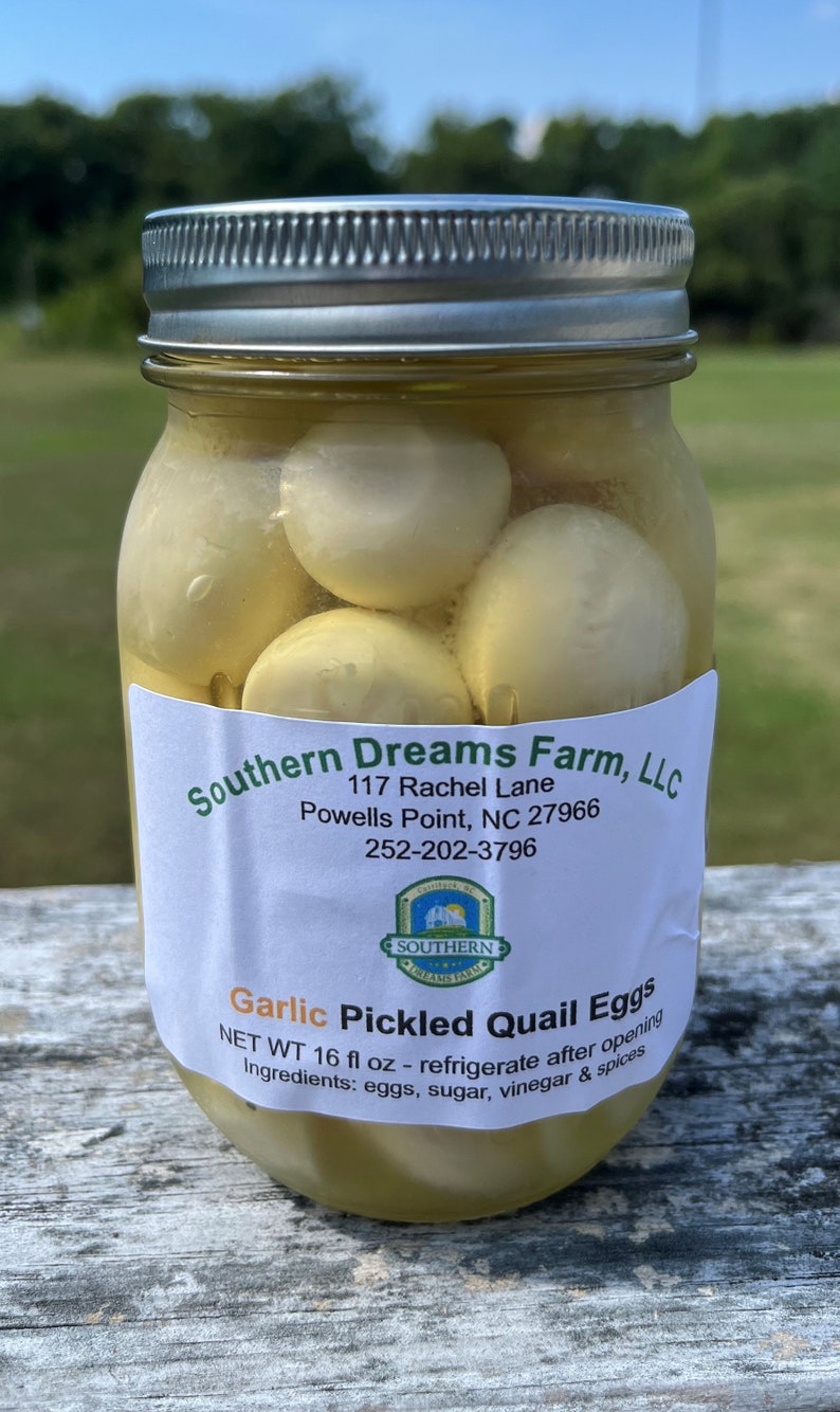 Garlic Pickled Quail Eggs - Etsy