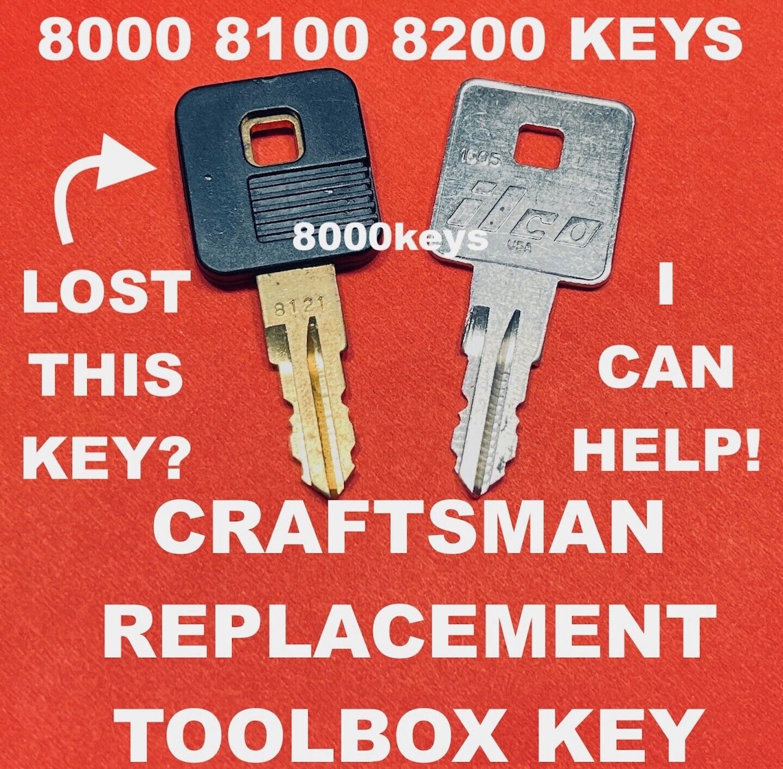 Craftsman Toolbox Key Llave 8000 8100 8200 Pre-cut Ilco 1605 - Etsy