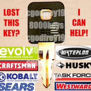 Craftsman Toolbox Key Llave 8000 8100 8200 Pre-cut Ilco 1605 - Etsy