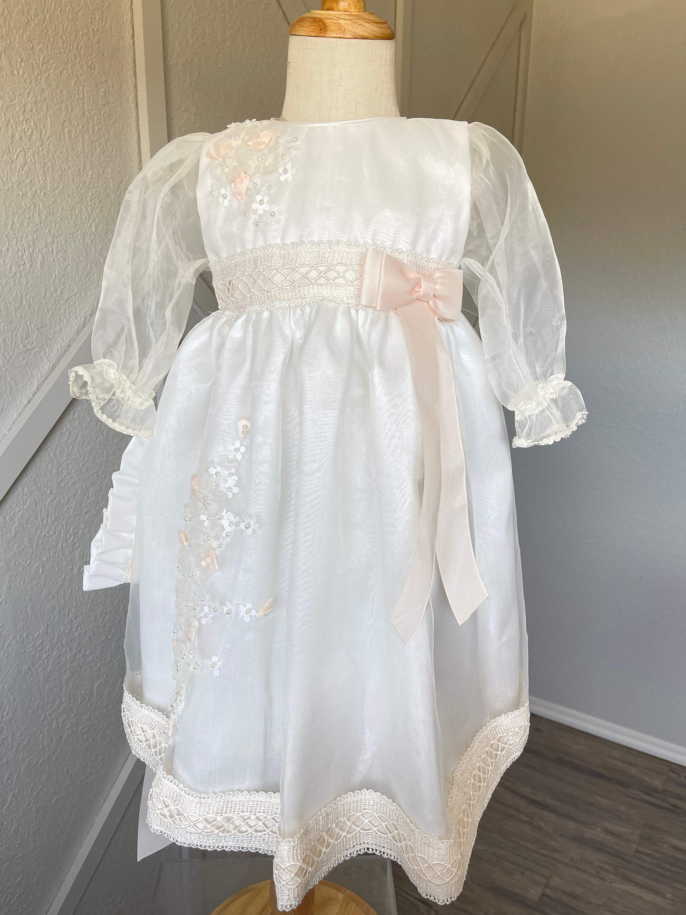 Ropon Para Bautizo De Niña Estilo Español/ Baptism- Christening Gown - Etsy