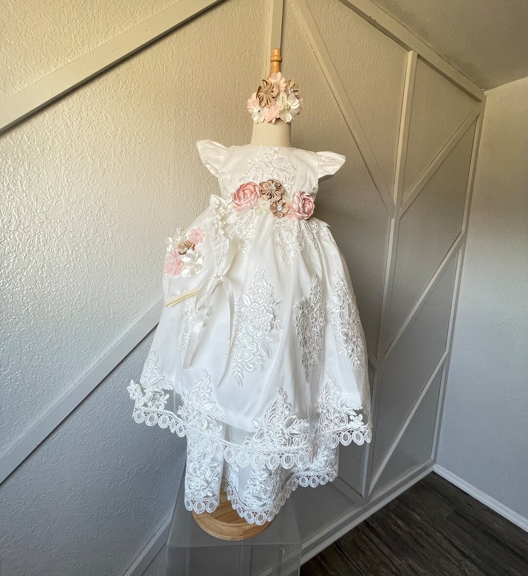 Ropon De Bautizo Para Niña/ Baptism Christening Gown for Girl - Etsy