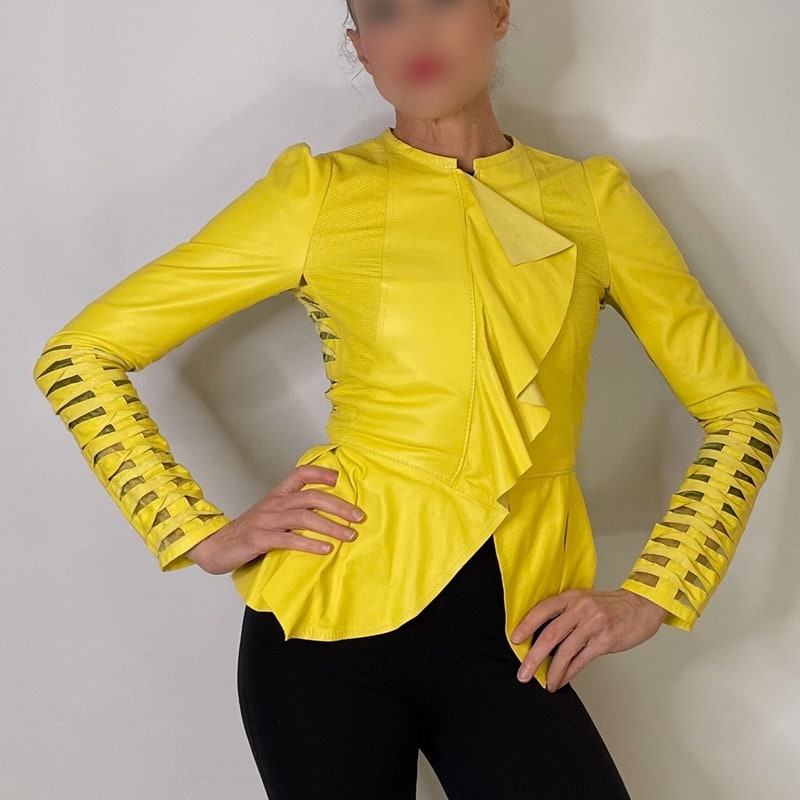 Leather Ruffle - Etsy