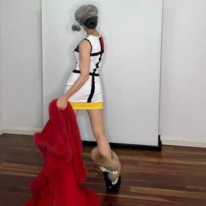 Mondrian Handmade Summer Dress Geometric Mondrian Dress 1960s Shift ...