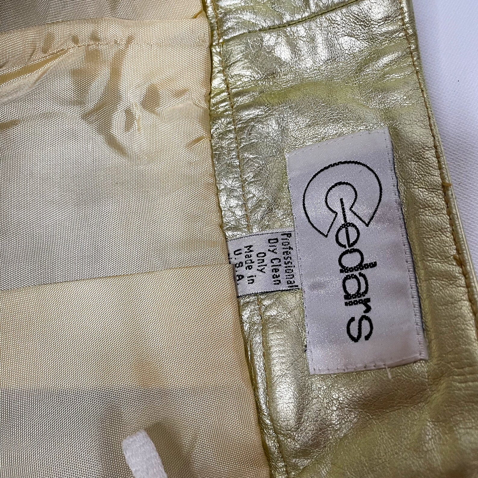 Vintage Gold Leather Shorts Leather Dress Shorts 1980s Leather Fashion ...