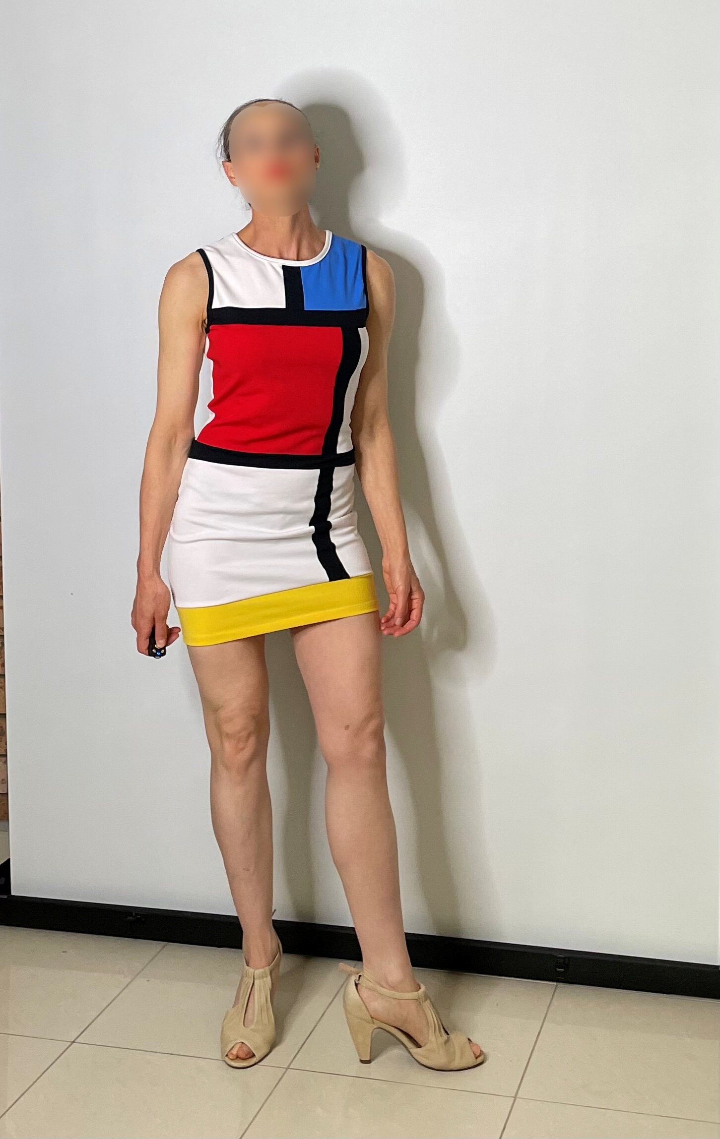 Mondrian Handmade Summer Dress Geometric Mondrian Dress 1960s Shift ...