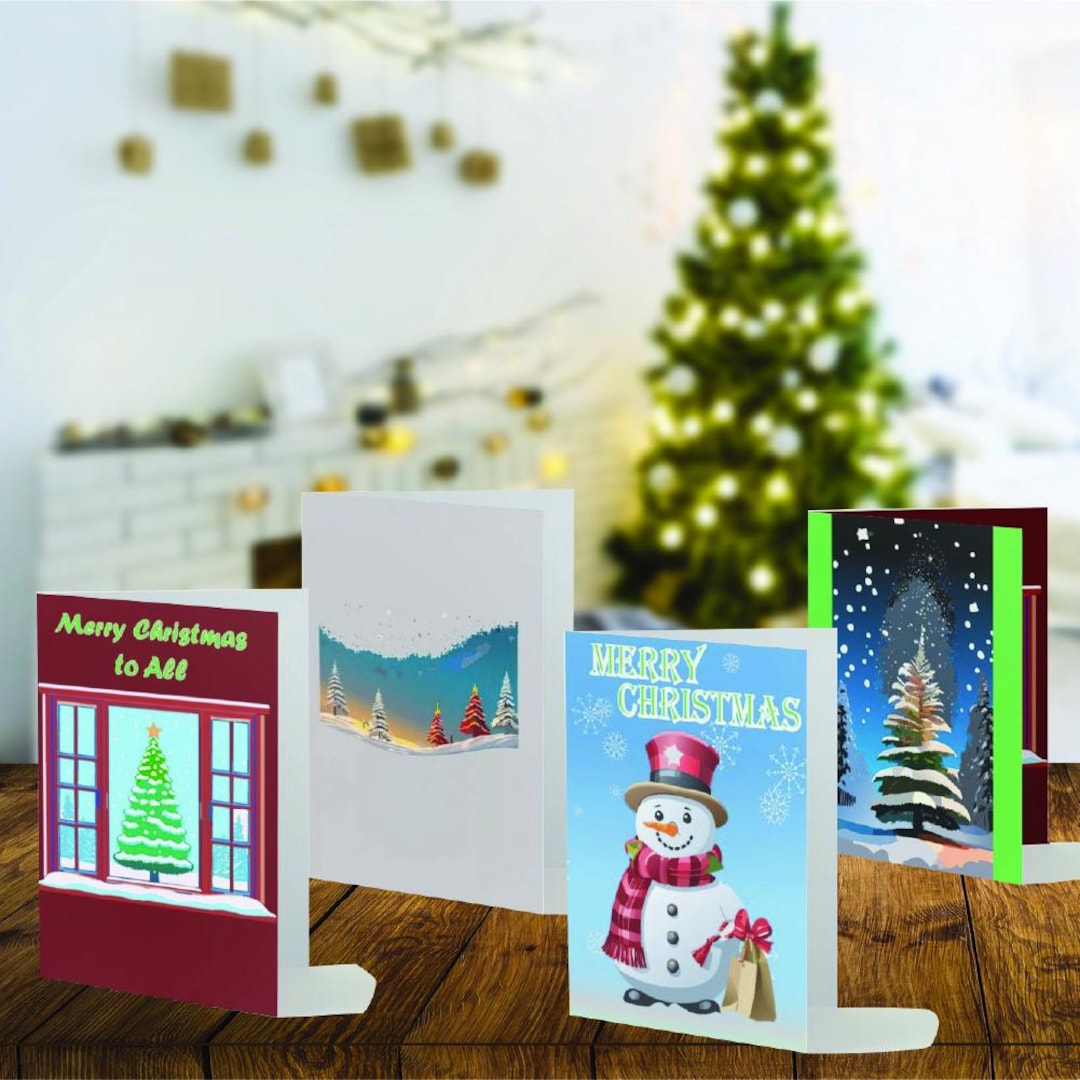Personalized Christmas Greeting Cards, Custom Holiday Stationery - Etsy