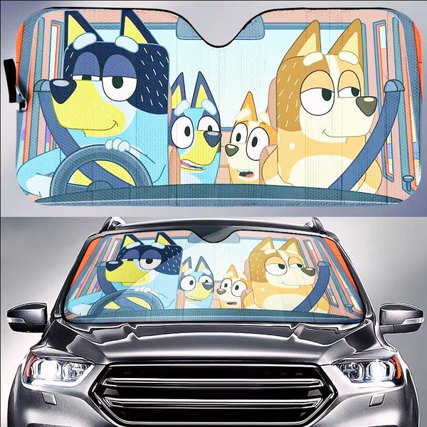 Bluey Car Sunshade - Etsy