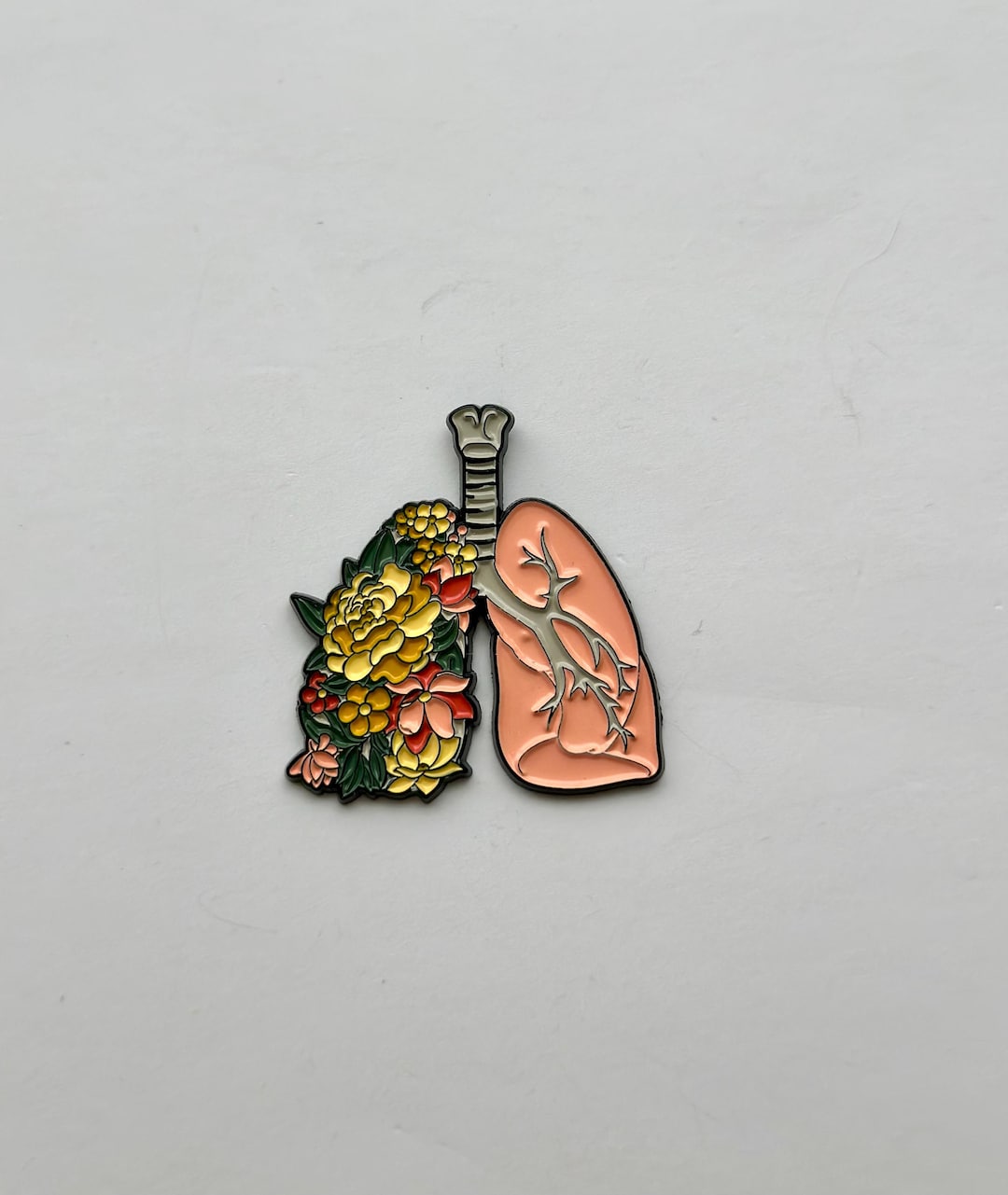 Floral Lung Enamel Pin: Medical Gift for Healthcare Workers - Etsy