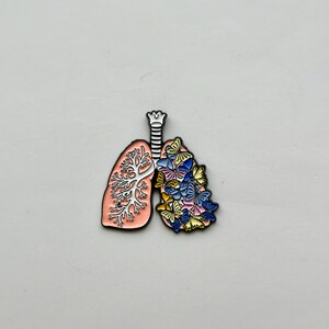 Floral Lung Enamel Pin: Medical Gift for Healthcare Workers - Etsy
