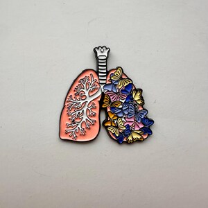 Floral Lung Enamel Pin: Medical Gift for Healthcare Workers - Etsy
