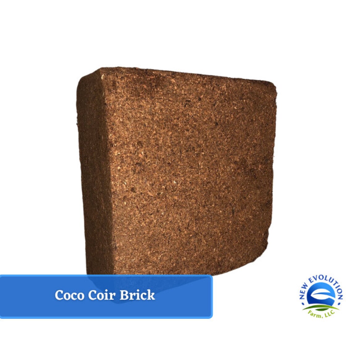 Organic Coco Coir Brick, Compressed 11lb, 100% Natural Coconut Husk ...