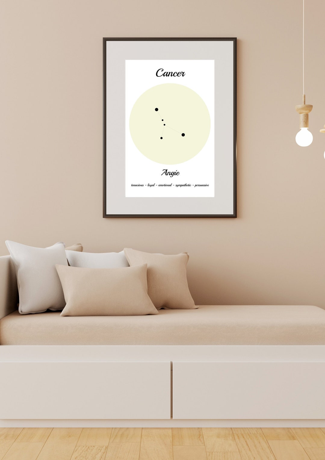 Cancer Zodiac Sign Star Map, Custom Cancer Print, Digital Print, Custom ...
