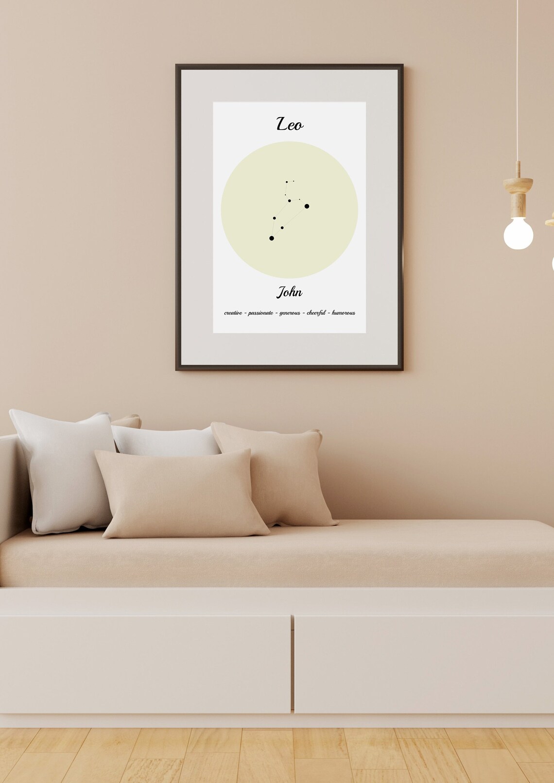Leo Zodiac Sign Star Map, Custom Leo Print, Digital Print, Custom ...