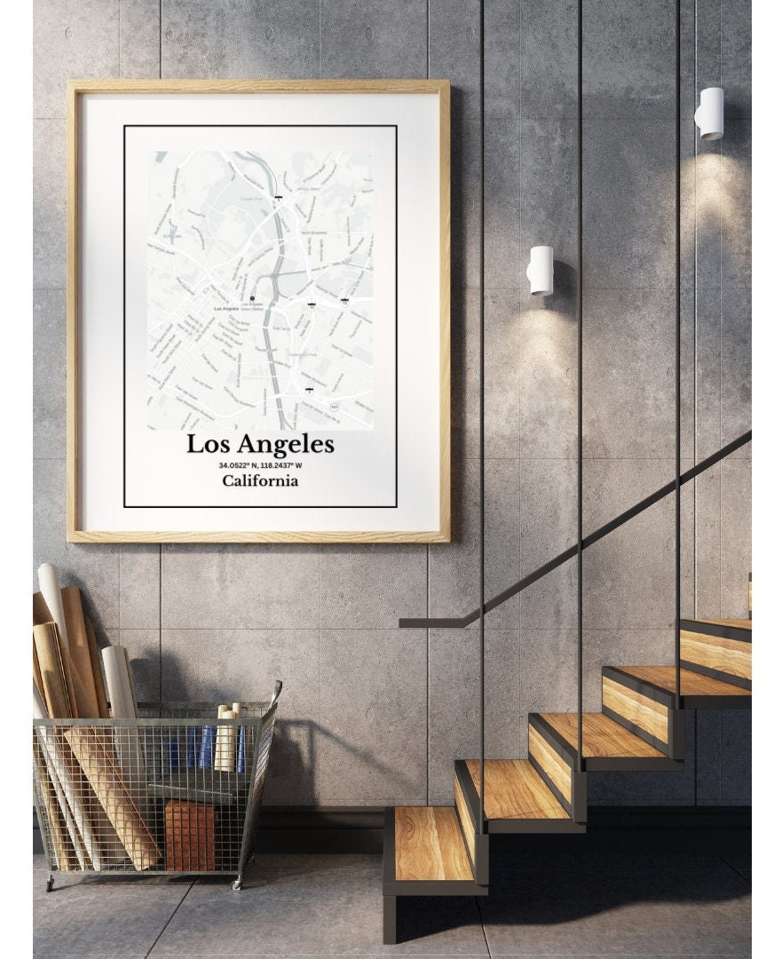 Los Angeles Map, LA Map Print, Los Angeles Print, LA Poster, Los ...