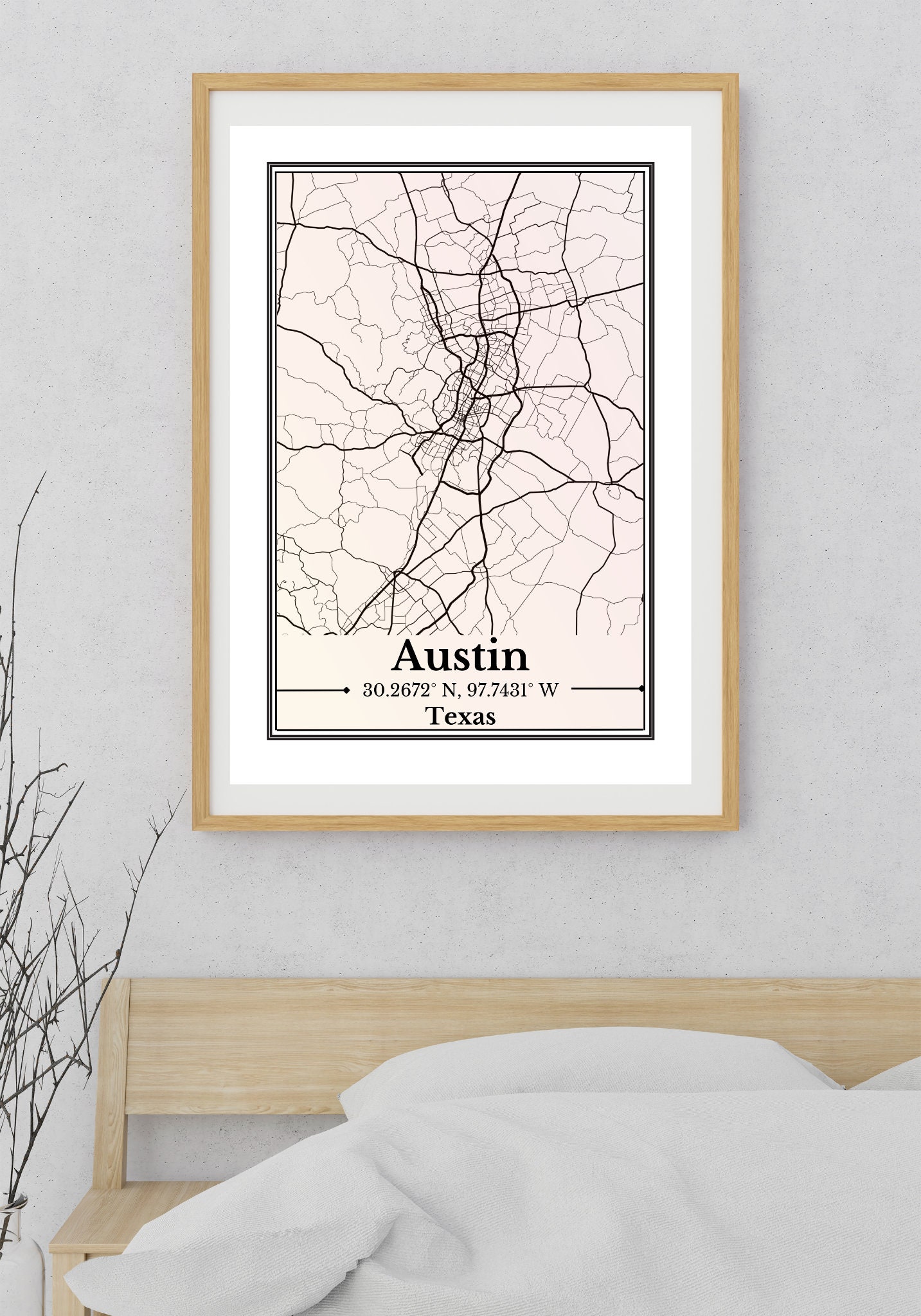 Austin Map, Austin Map Print, Austin Print, Austin Poster, Austin City ...