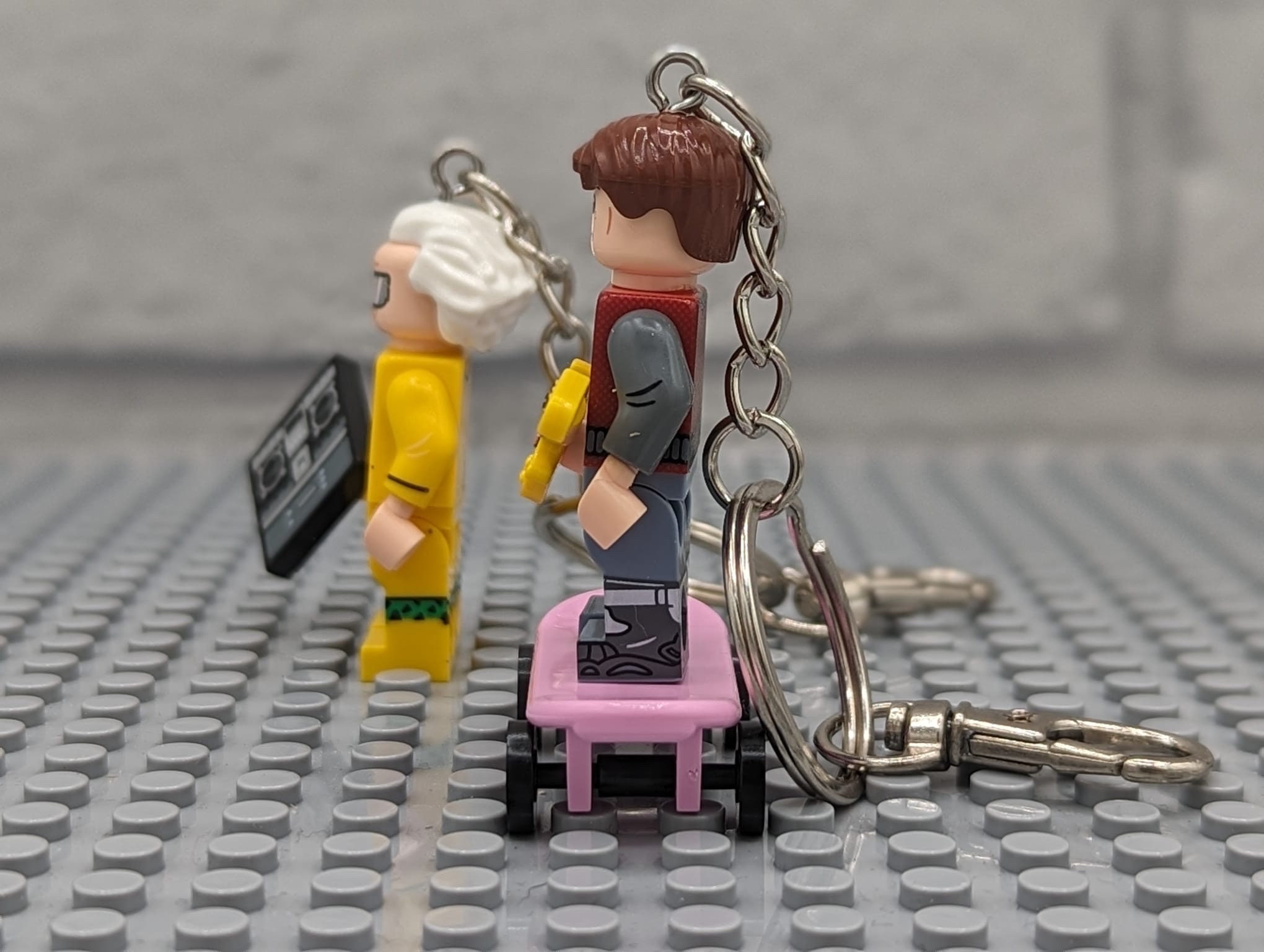 Marty Mcfly & Doc Brown Back to the Future Keyring Keychain - Etsy
