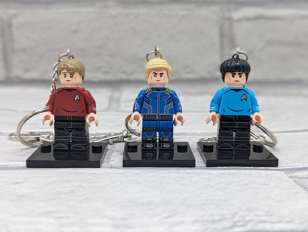 Star Trek, Captain Kirk, Scotty, Spock, Keyring Keychain - Etsy