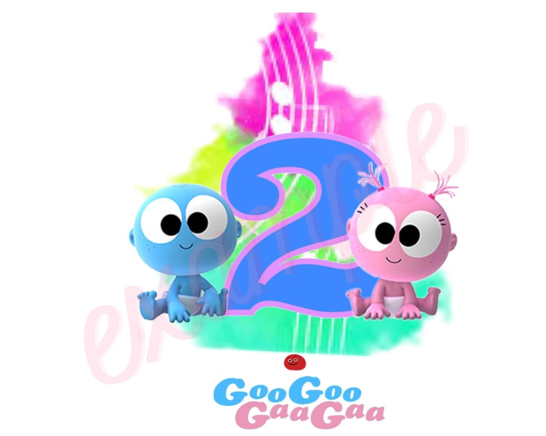 Goo Goo Gaa Gaa Babyfirst TV, Shirt Template, Digital Print Birthday ...