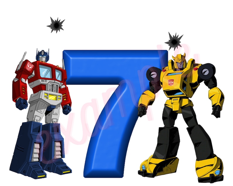Transformers Template, Shirt Template, Digital Print Birthday ...