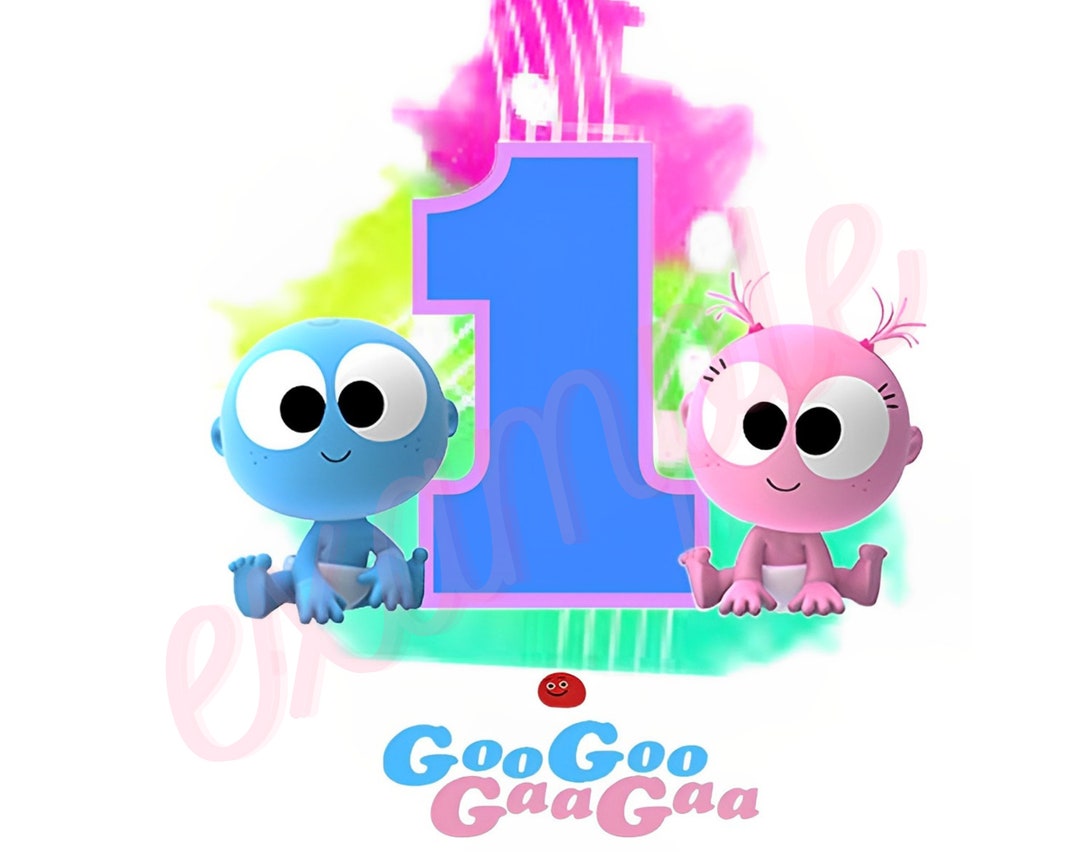 Goo Goo Gaa Gaa Babyfirst TV, Shirt Template, Digital Print Birthday Goo Goo and Gaa Gaa ...