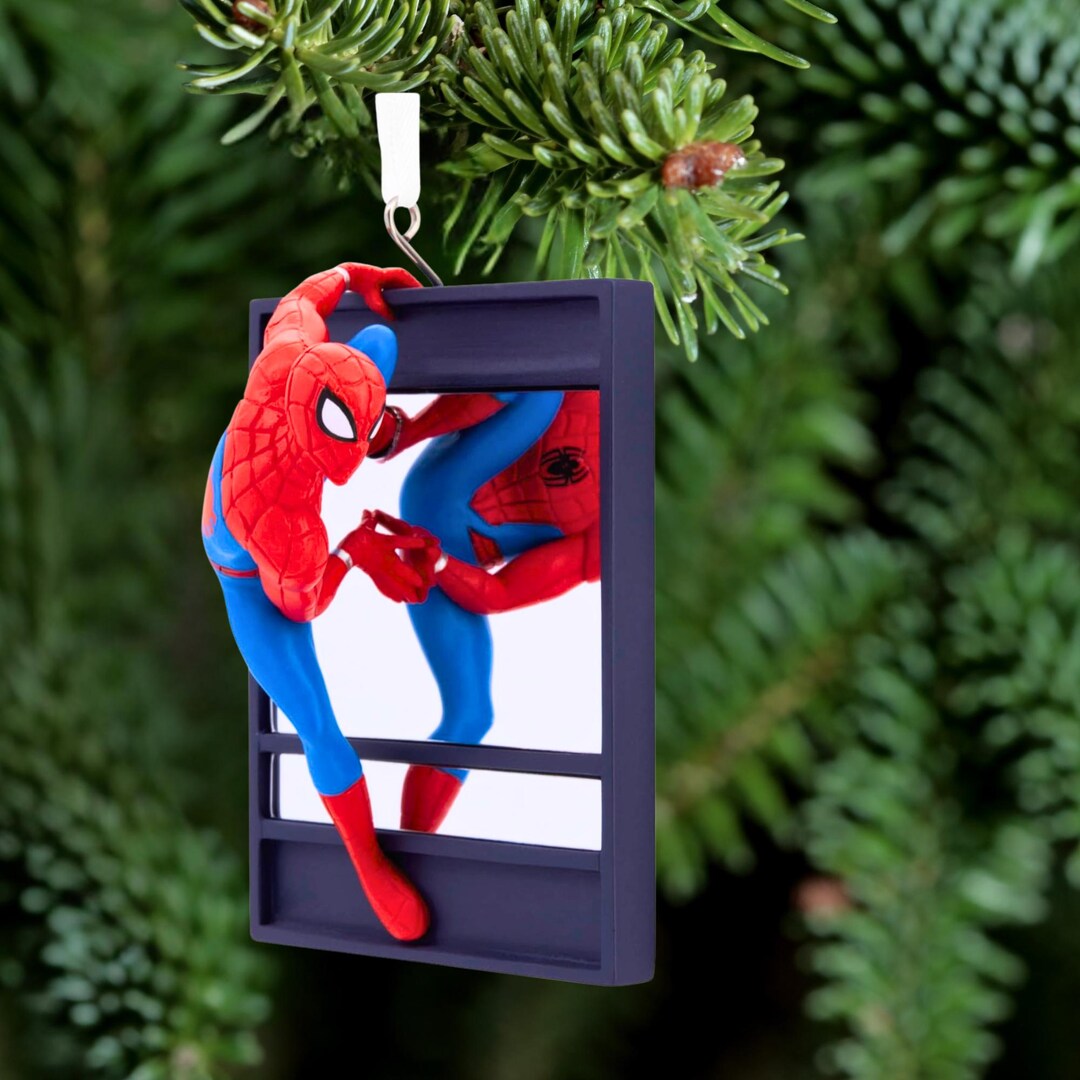 Hallmark Marvel Spider-man on Window Christmas Ornament - Etsy