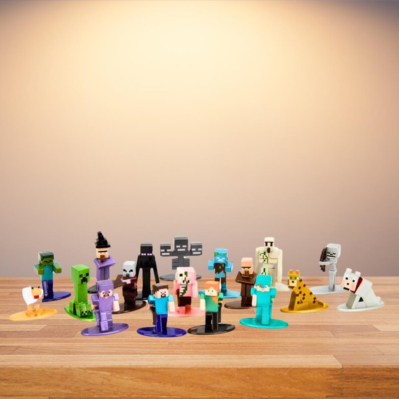 2025 Minecraft Nano Metalfigs Die-cast Set of 18 - Etsy