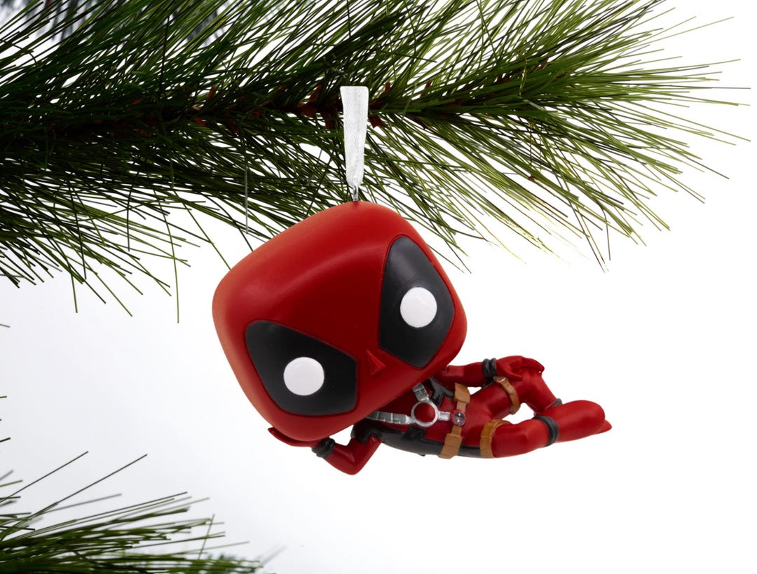 Marvel Deadpool Laying Down Funko Pop!hallmark Ornament - Etsy