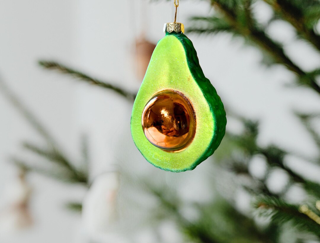 Glass Avocado Christmas Tree Ornament - Etsy