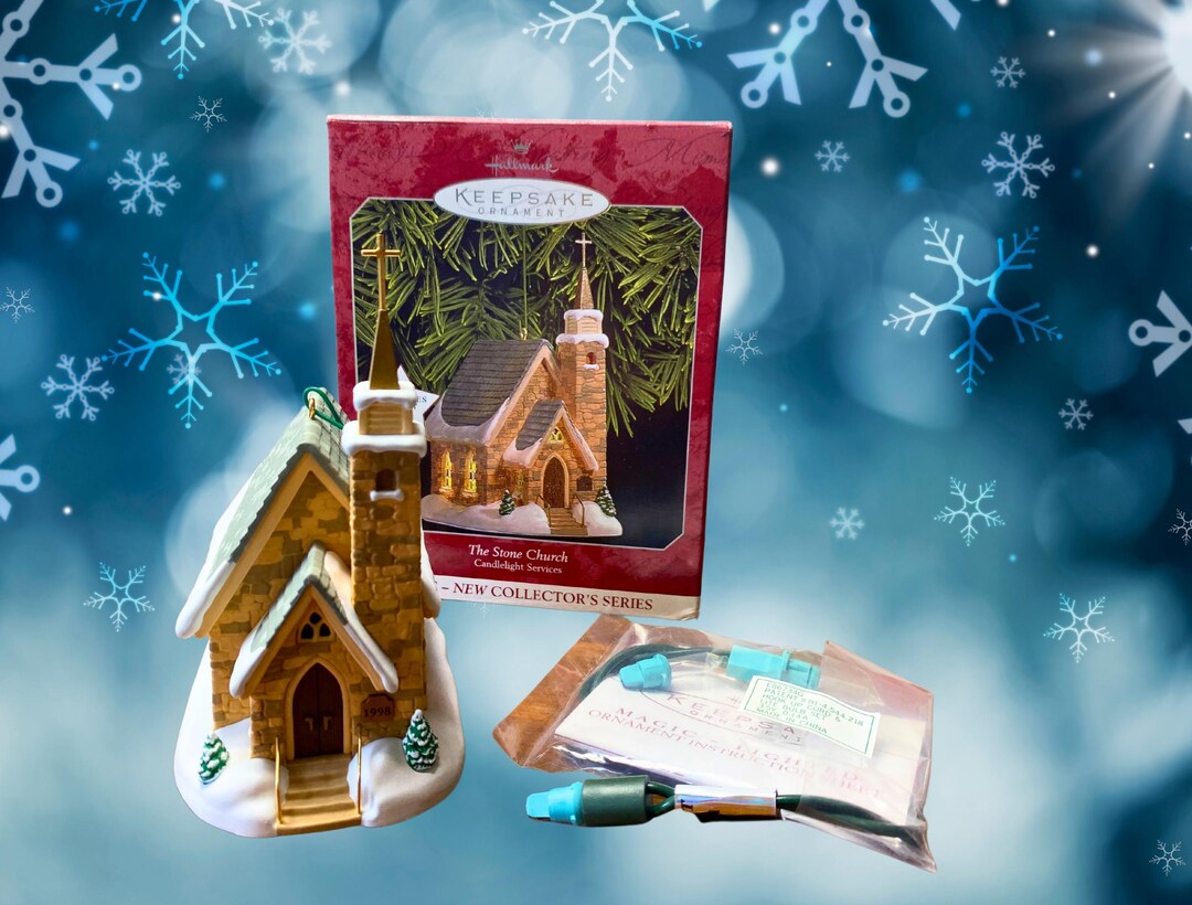 Vintage 1998 Hallmark 'the Stone Church' Keepsake Ornament - Etsy